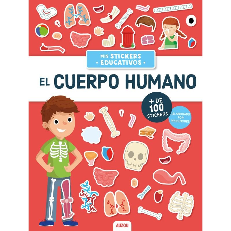 El cuerpo humano, stickers educativos – VR Editoras