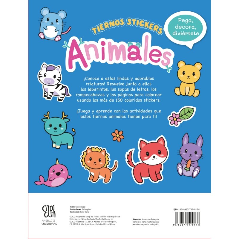 Tiernos stickers animales – VR Editoras