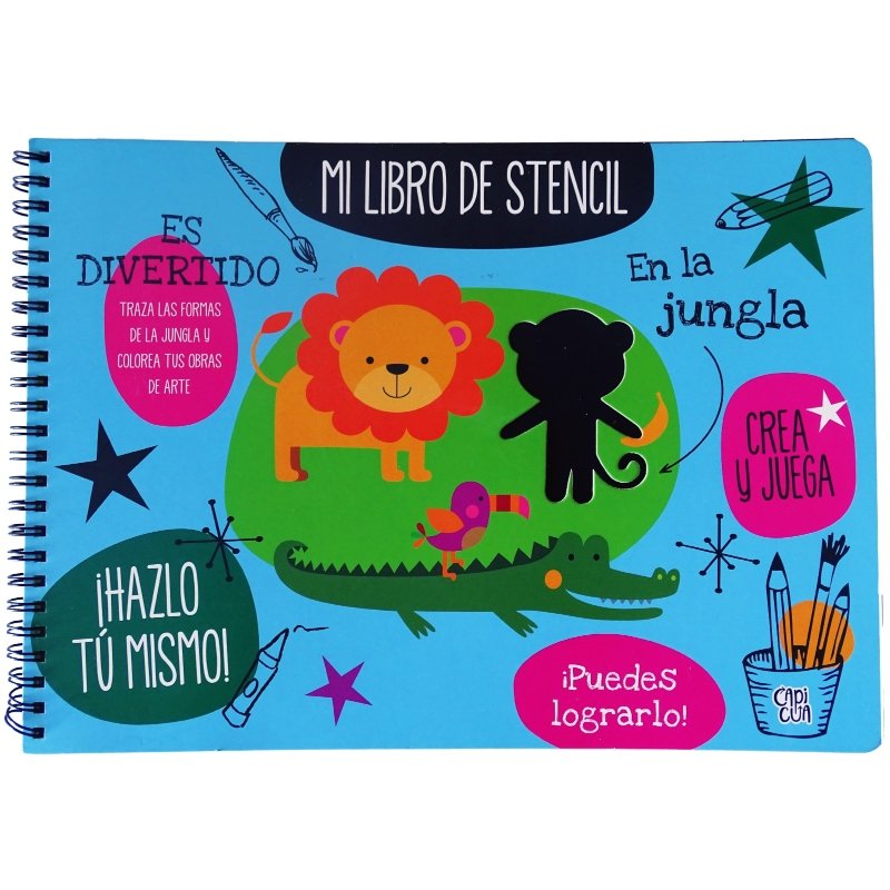 En la jungla, mi libro de stencil NV – VR Editoras
