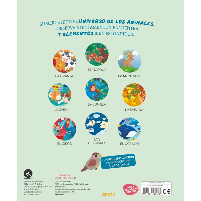Busca y encuentra los animales – VR Editoras