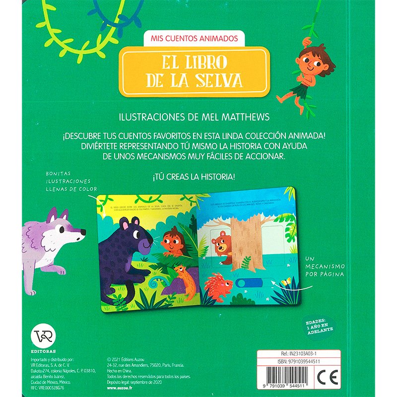 El Libro de la Selva, mis cuentos animados – VR Editoras